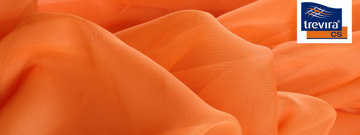 Voile CS Colour: Inherently and permanently flame retardant voile