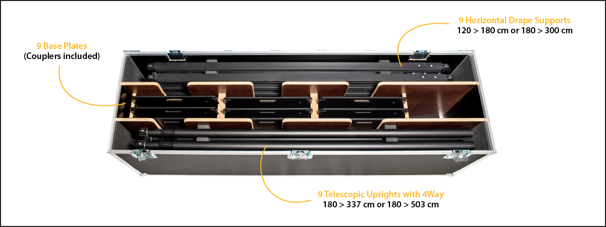 EasyDrape: Pipe and drape system by ShowTex.