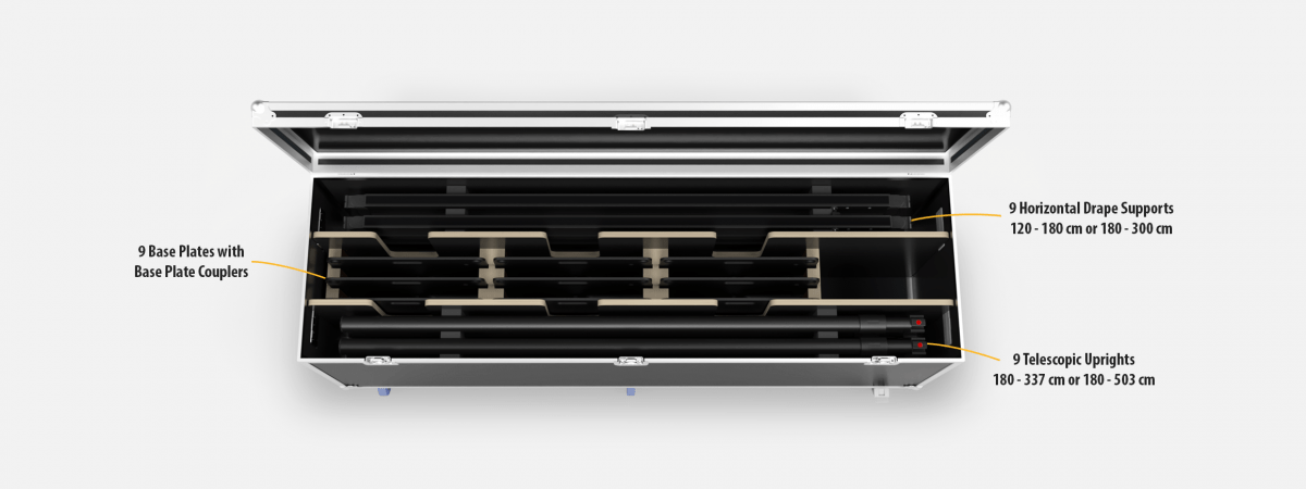 EasyDrape: Pipe and drape system by ShowTex.